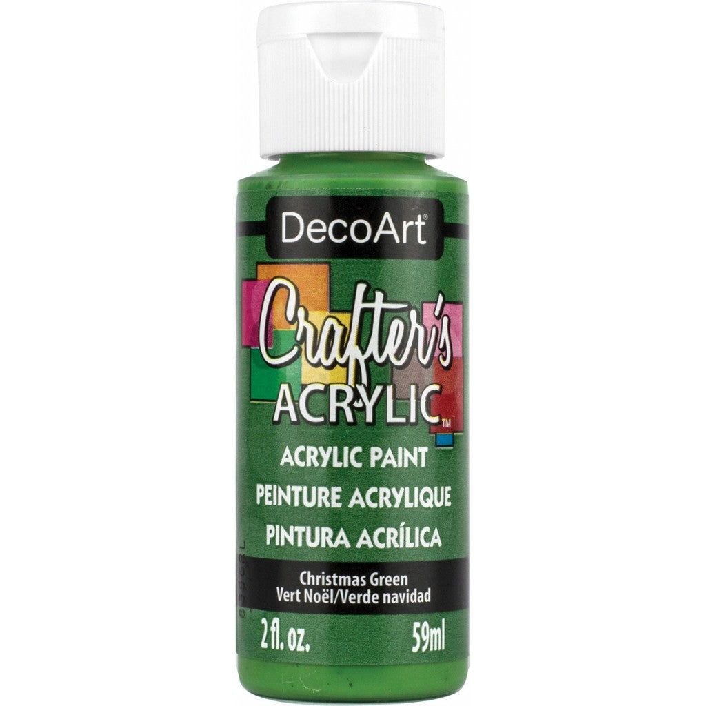 Crafter's Acrylic All-Purpose Paint 2oz-Christmas Green – HobbyHimmelen
