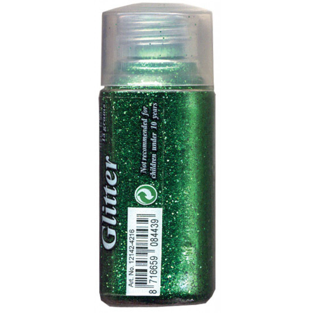 Glitter grønn 15gr – HobbyHimmelen