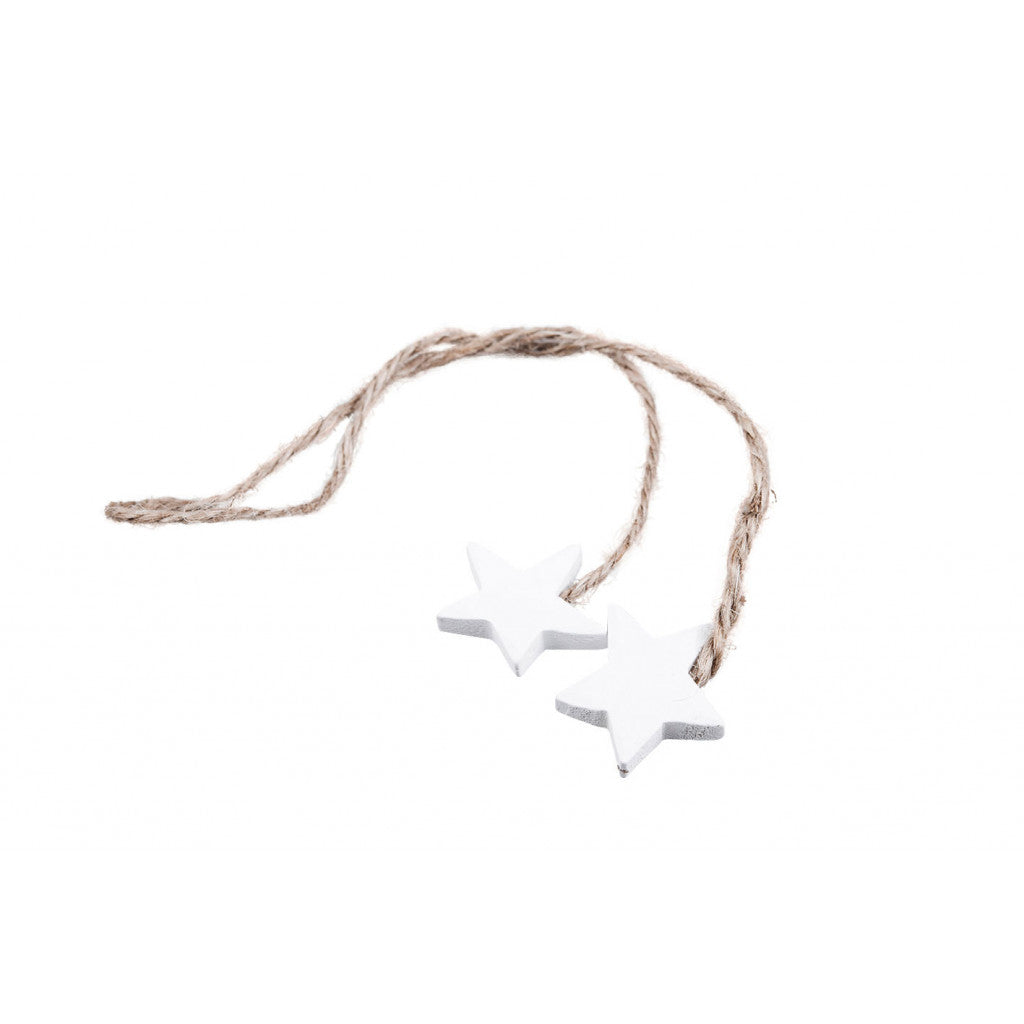 Stjerner på Hyssing, 3,8cm - Hvit – HobbyHimmelen